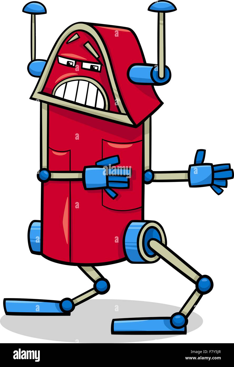 robot character cartoon illustration Stock Vector Image & Art - Alamy