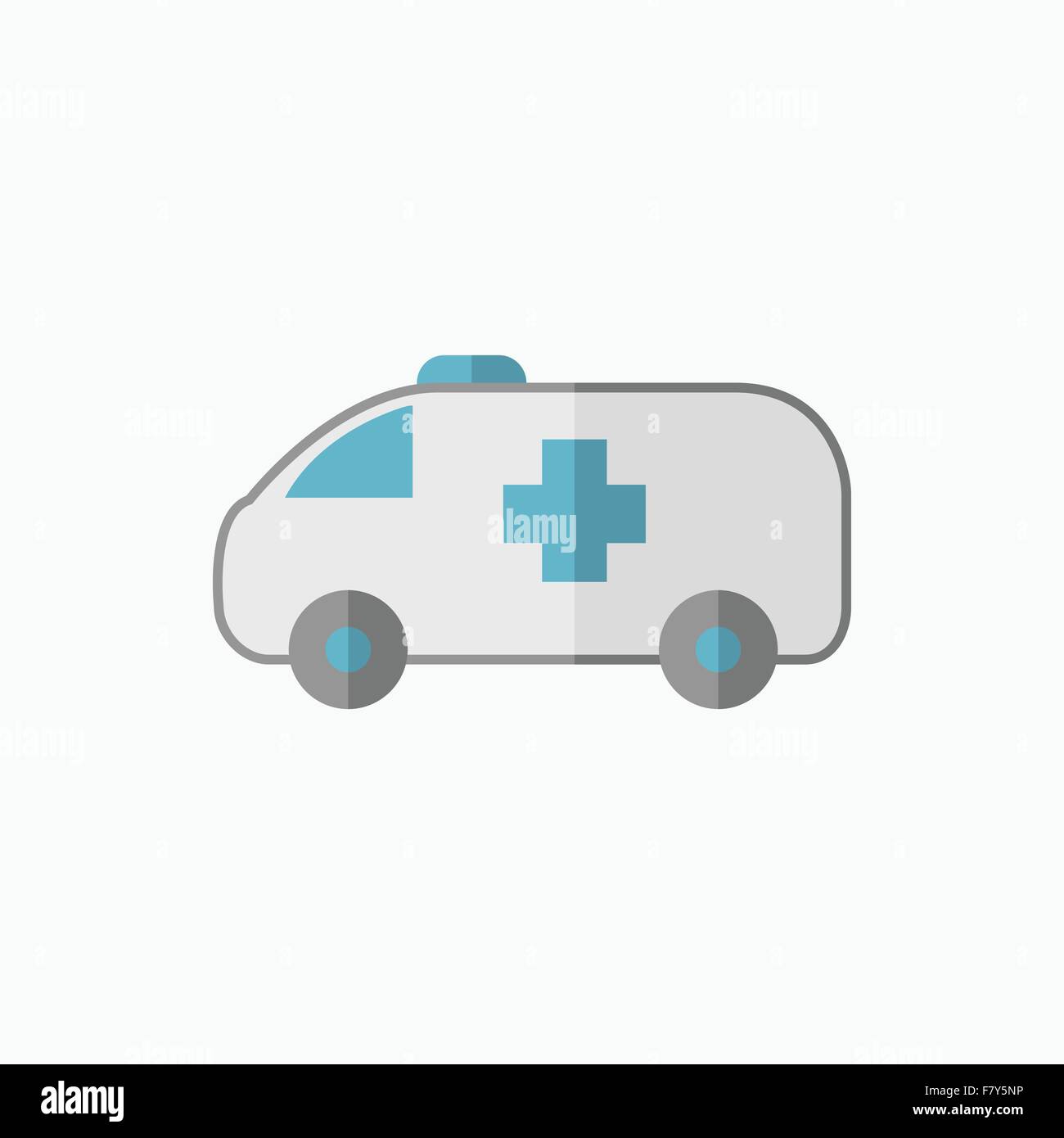 Ambulance Flat Icon Stock Vector Image & Art - Alamy