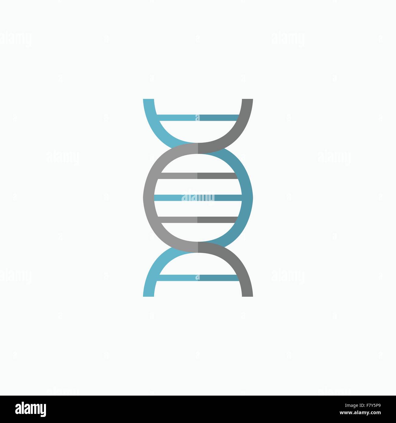 DNA Flat Icon Stock Vector Image & Art - Alamy