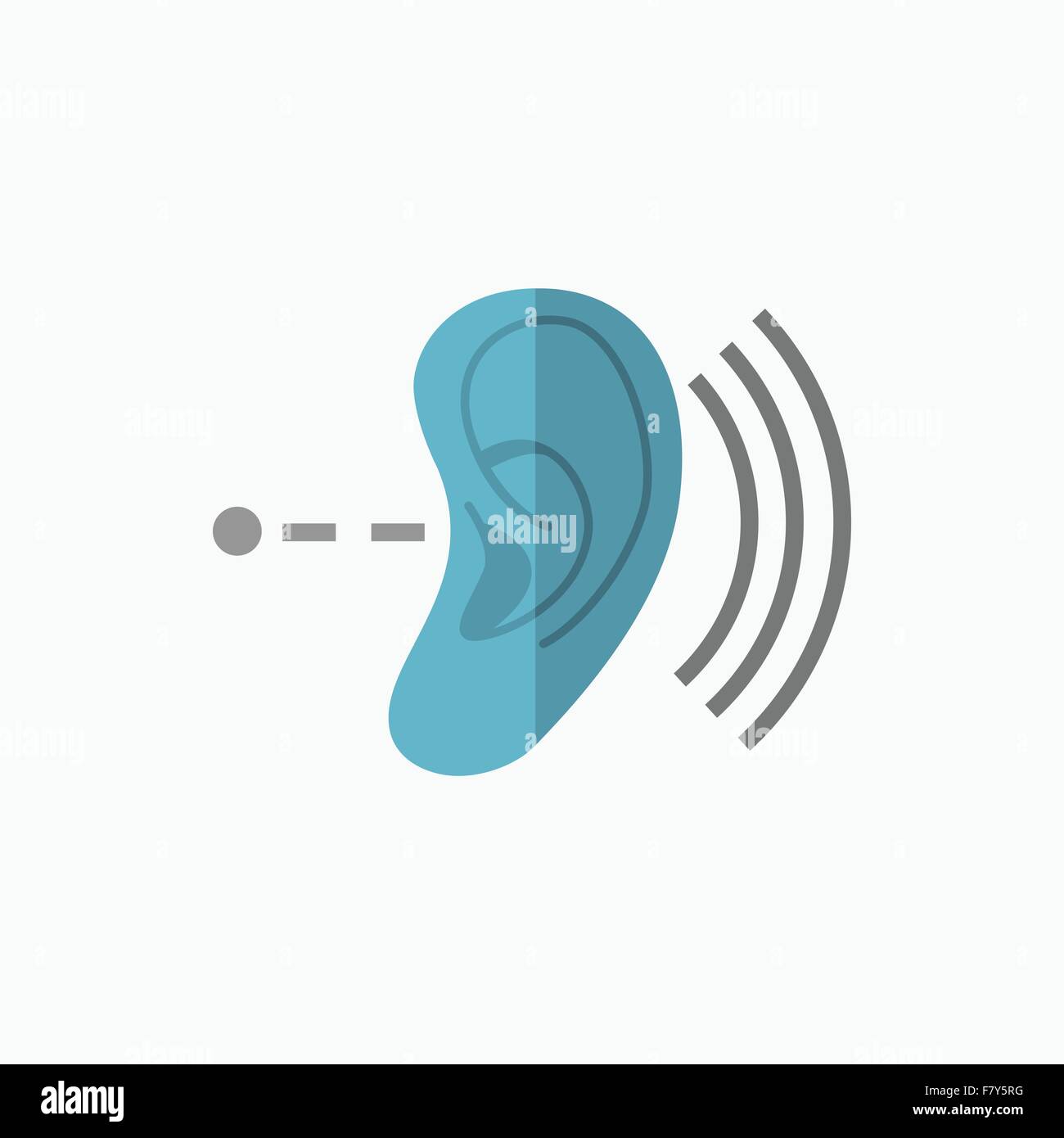 Deafness Flat Icon Stock Photos & Deafness Flat Icon Stock Images - Alamy