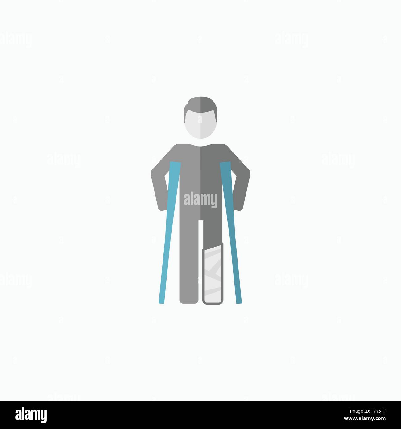 Disability Flat Icon Stock Vector Image & Art - Alamy