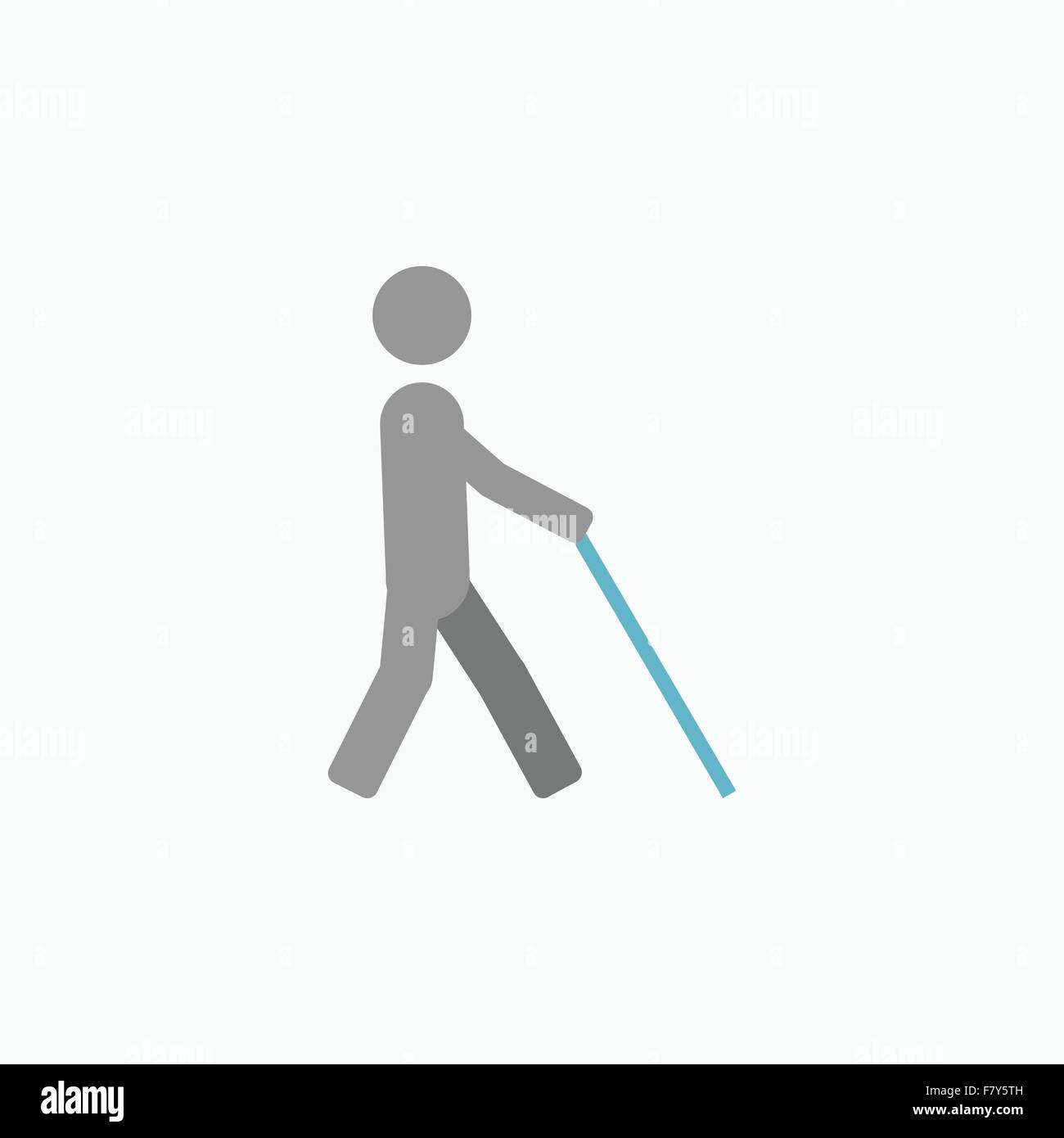 Disability pictogram blind flat icon Cut Out Stock Images & Pictures ...