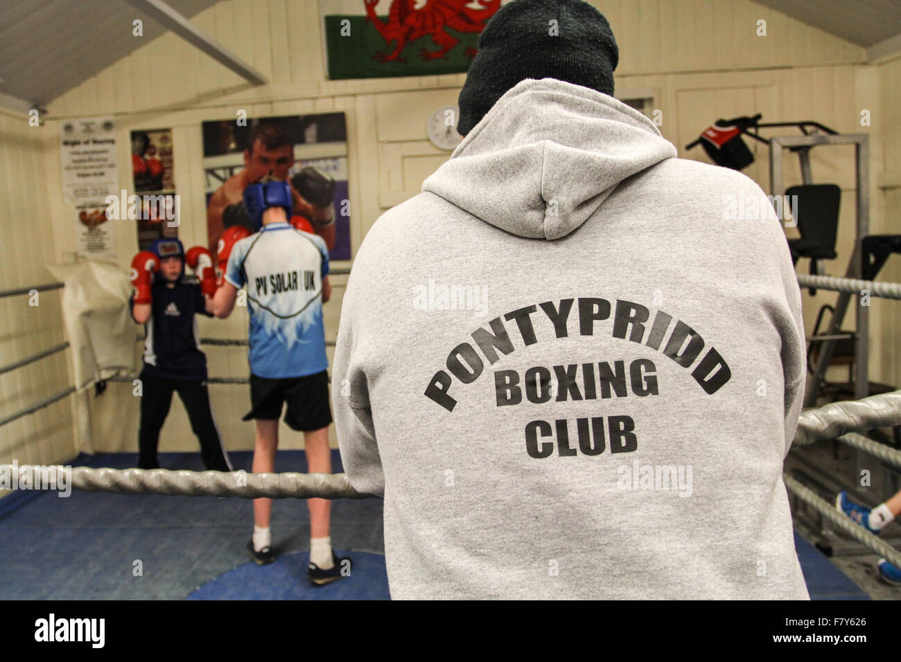 ABC Pontypridd boxing club boxing Stock Photo - Alamy
