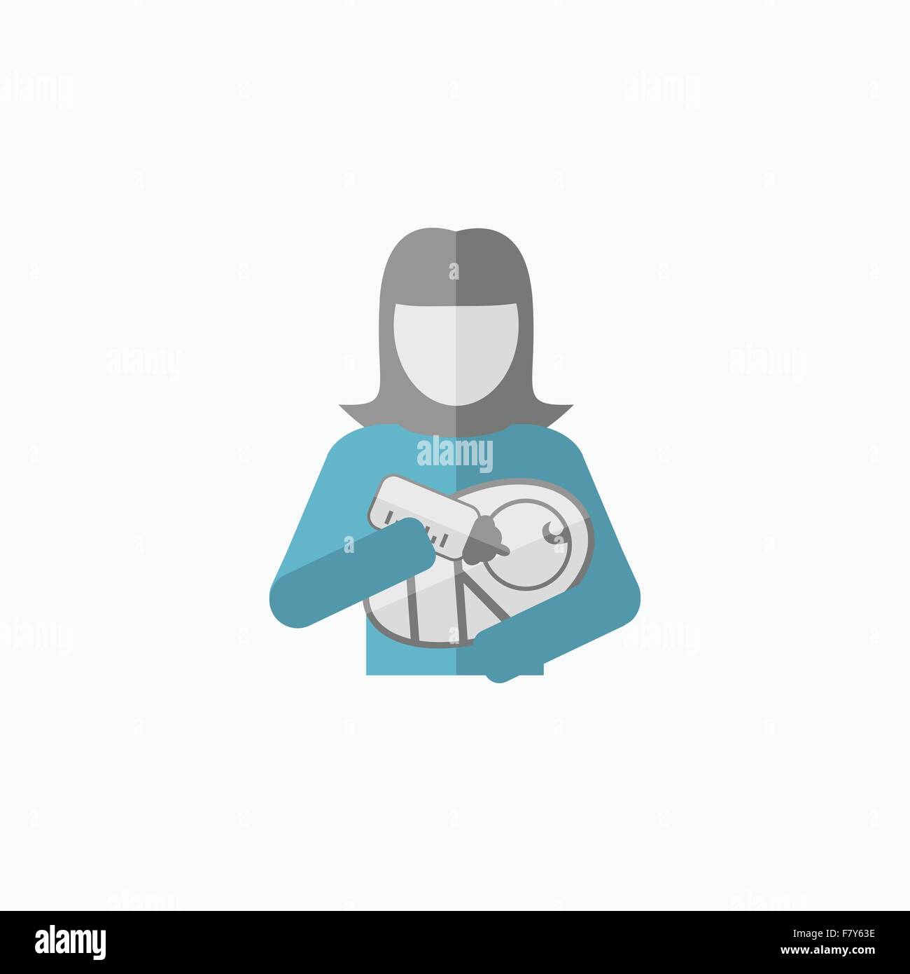 Maternity Flat Icon Stock Vector Image & Art - Alamy