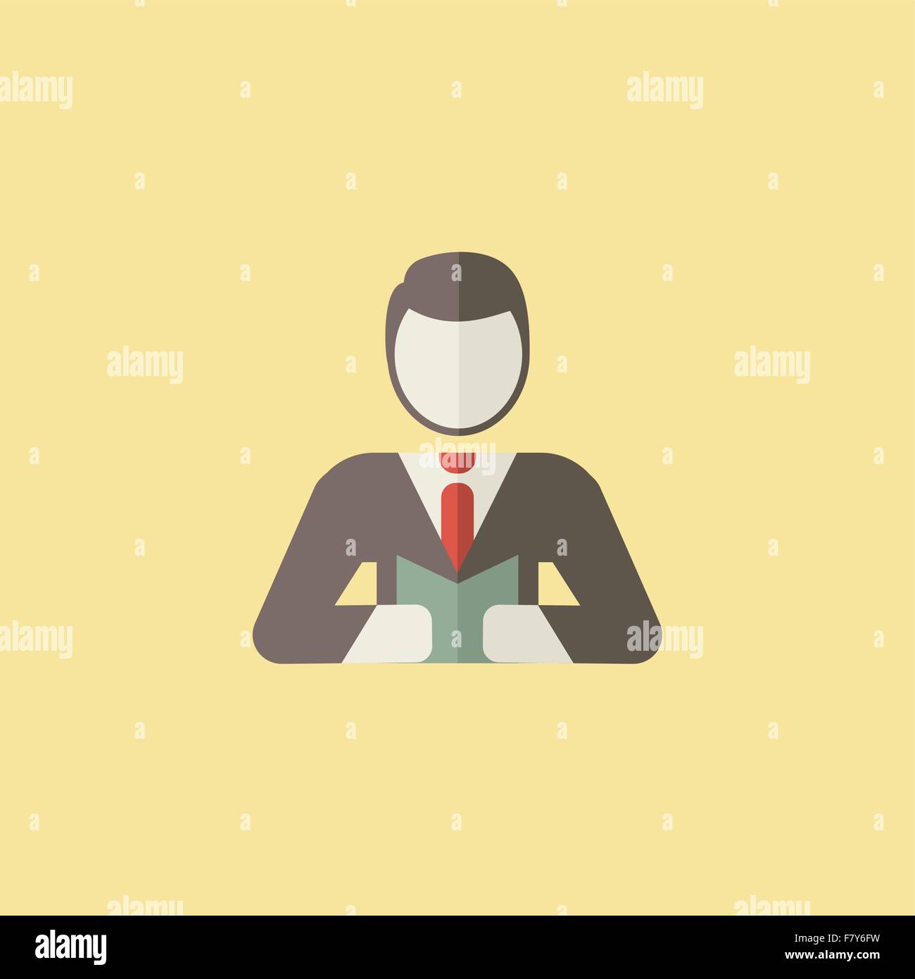 Student reading book icon Stock Vector Images - Alamy