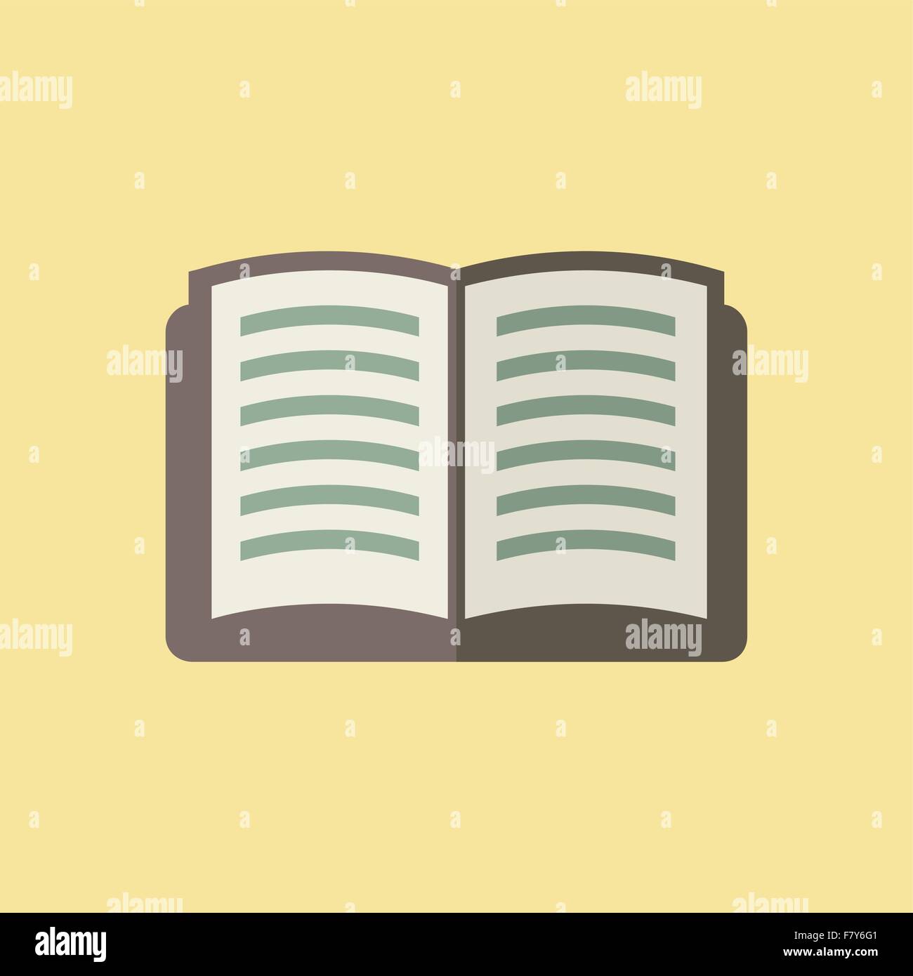 Book icon flat design Stock Vector Images - Alamy