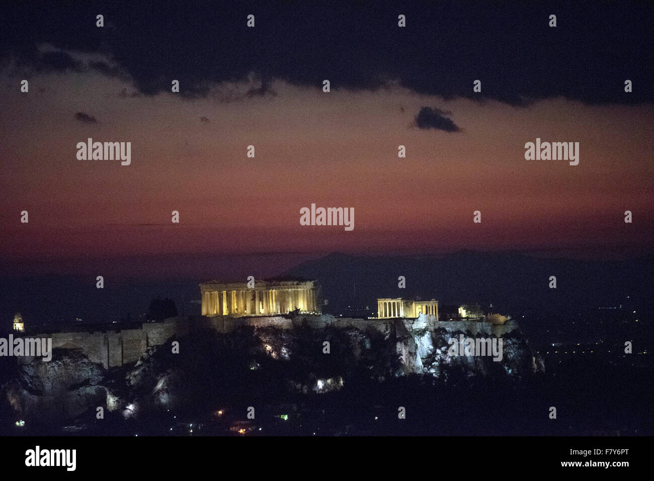 Acropolis parthenon sunset hi-res stock photography and images - Alamy