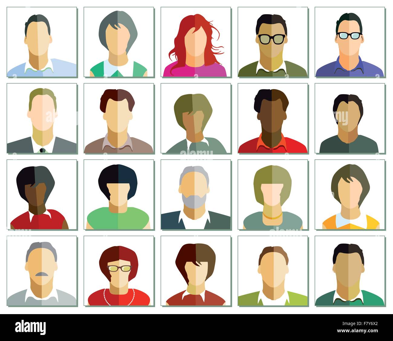 Humane face Stock Vector Images - Alamy