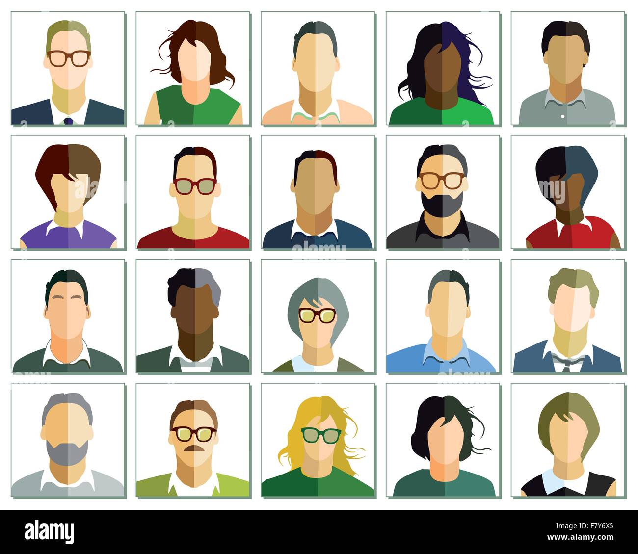 Person portrait Stock Vector Images - Alamy