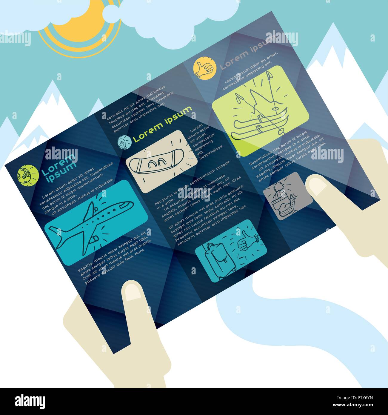 Flat Design, Brochure Template Stock Vector Image & Art - Alamy