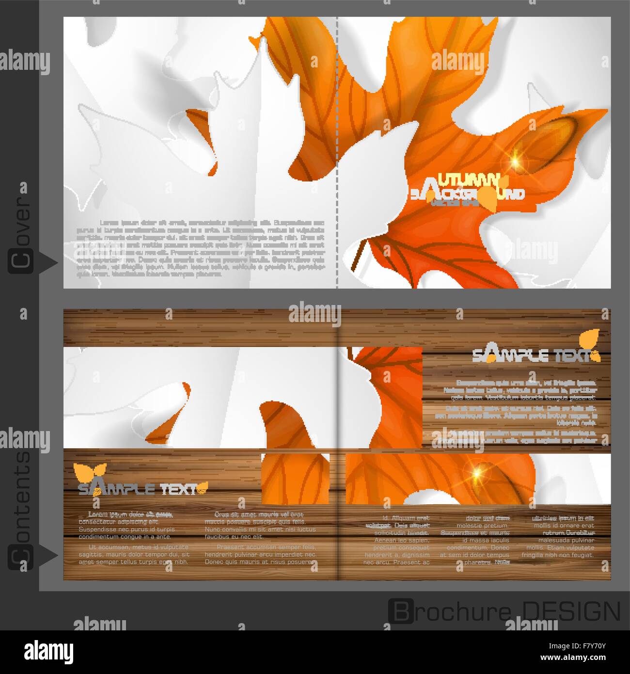 Yellow leaf design Stock Vector Images - Alamy