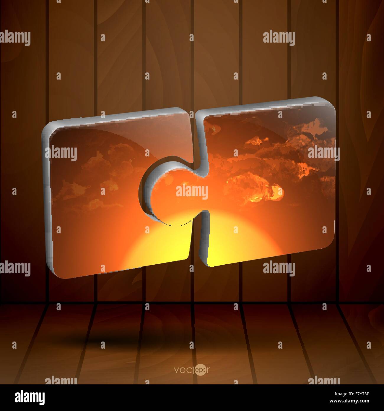 Modern Puzzle Template Stock Vector Image & Art - Alamy