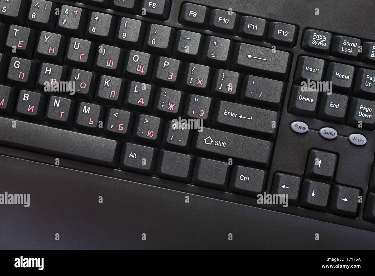 New keyboard russian english hi-res stock photography and images - Alamy