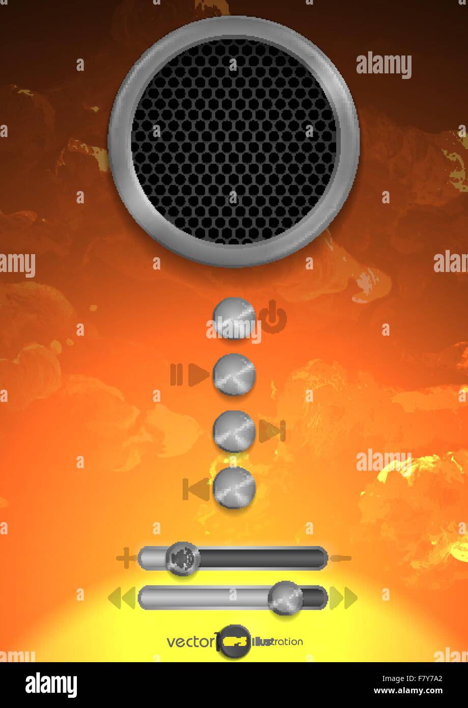 Abstract Speaker Concept Design Stock Vector Image & Art - Alamy