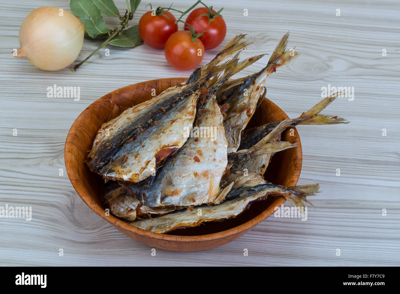 Dry salted fish - soft traditional snack for beer Stock Photo - Alamy