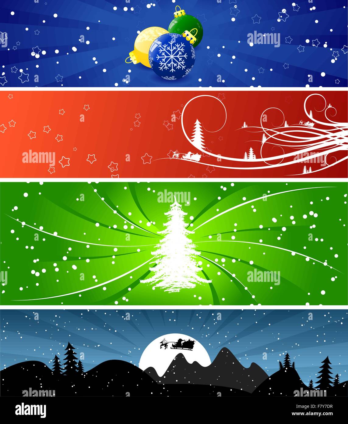 Winter header Stock Vector Images - Alamy