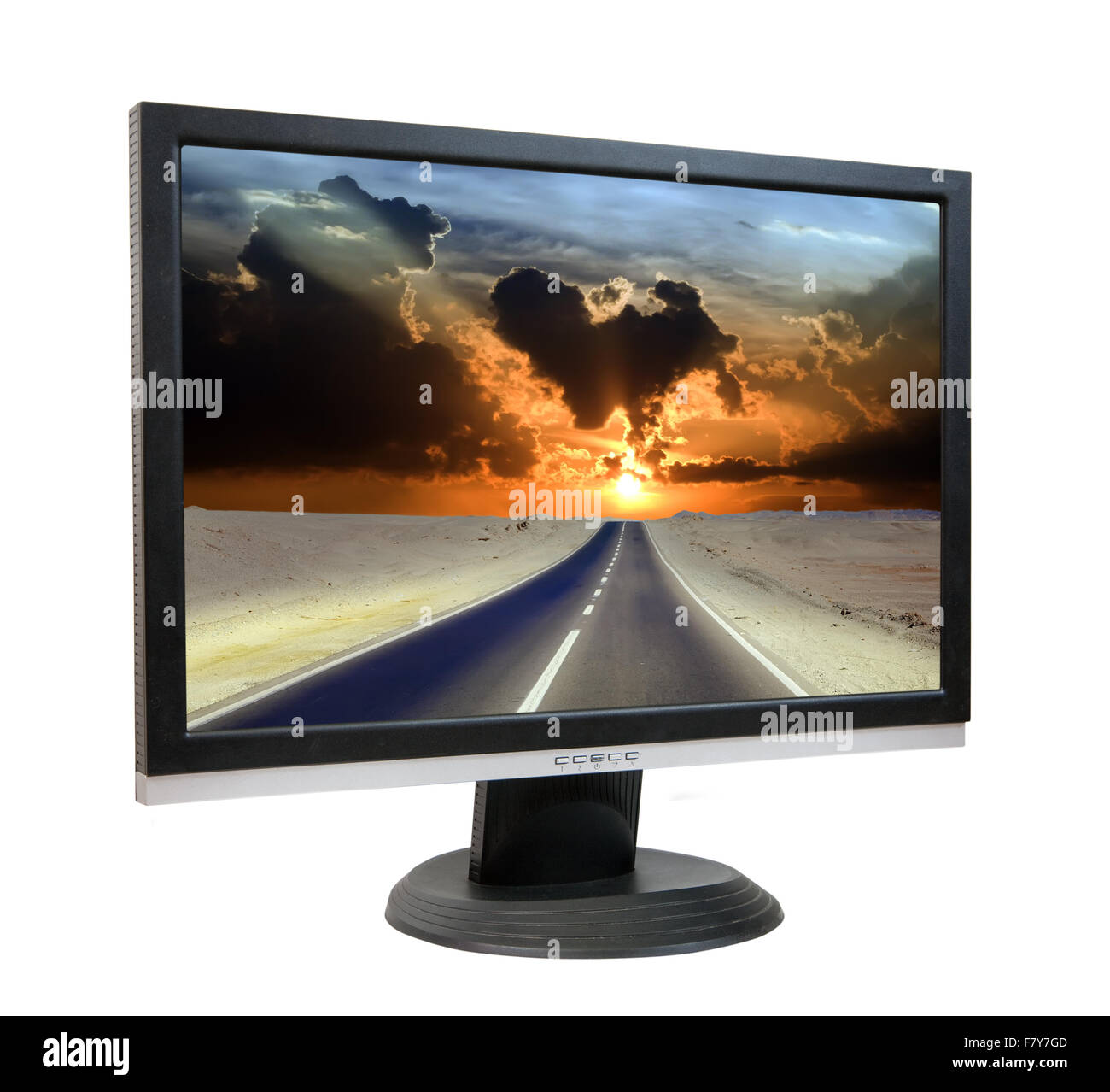 Highway through mountain Cut Out Stock Images & Pictures - Alamy