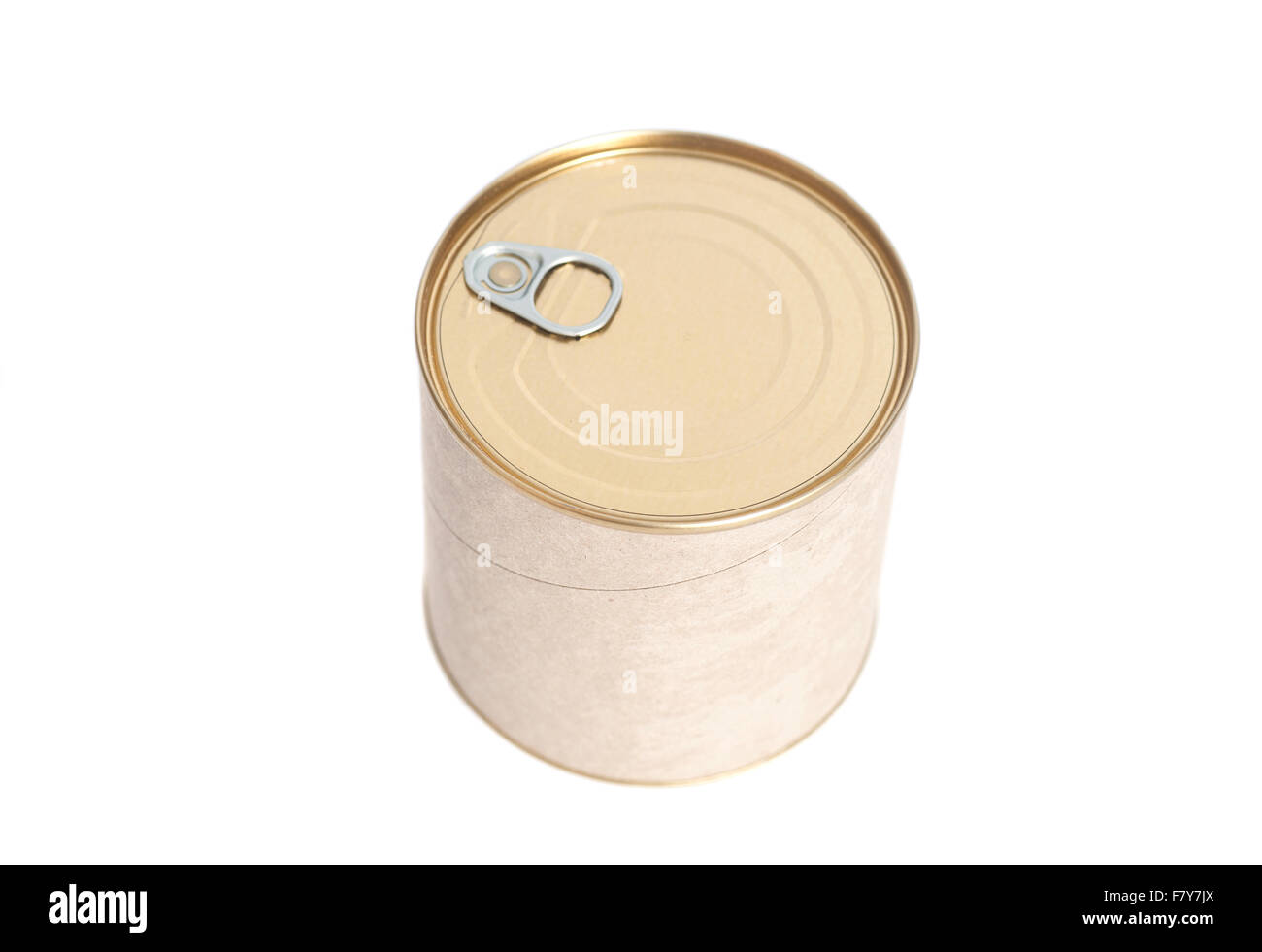 Sealed tin can isolated on white background Stock Photo - Alamy