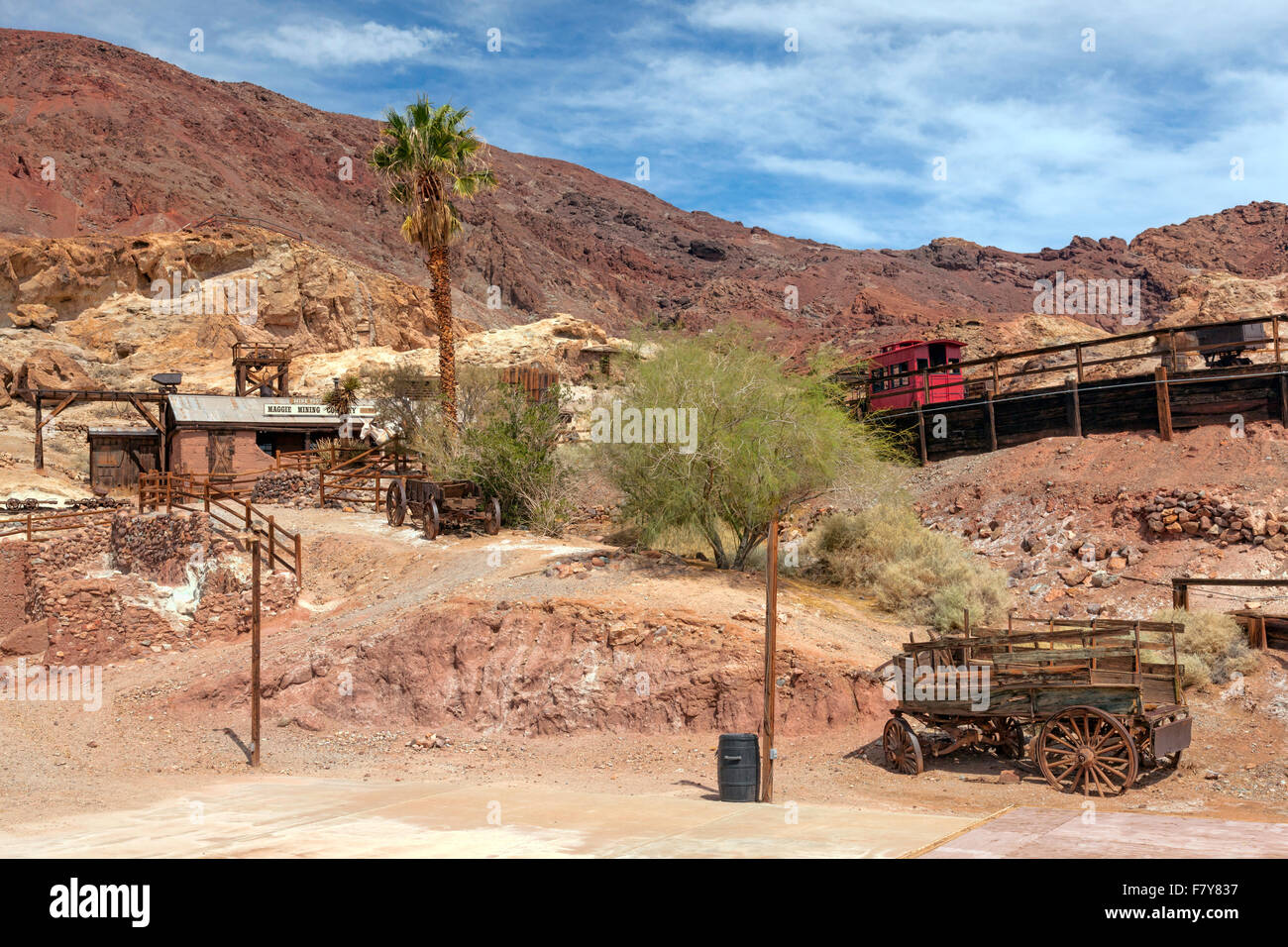 Ghost town in the Nevada desert. Historical abandoned mining town now ...