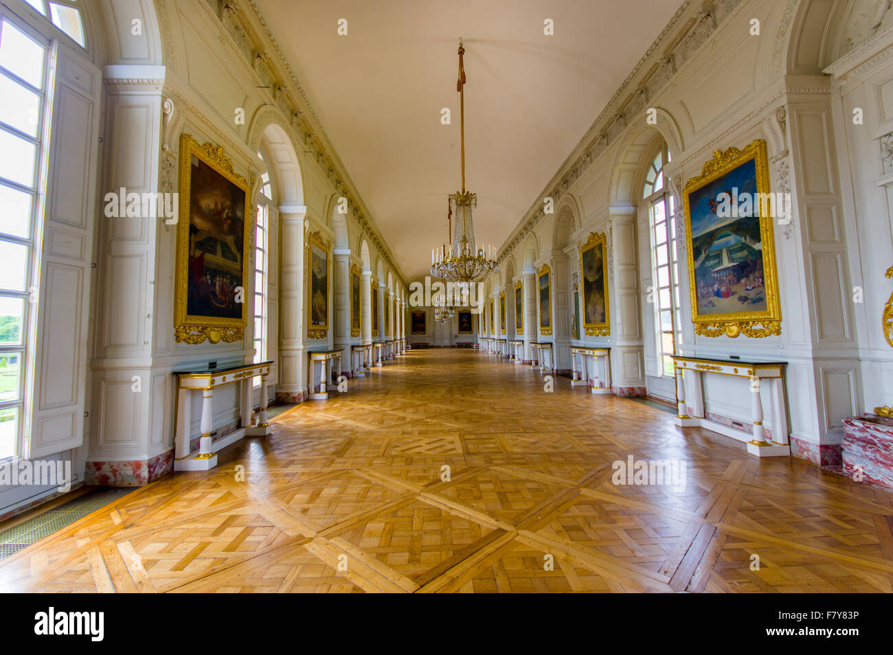 Impressive interior view of Grand Trianon in Versailles Palace near ...