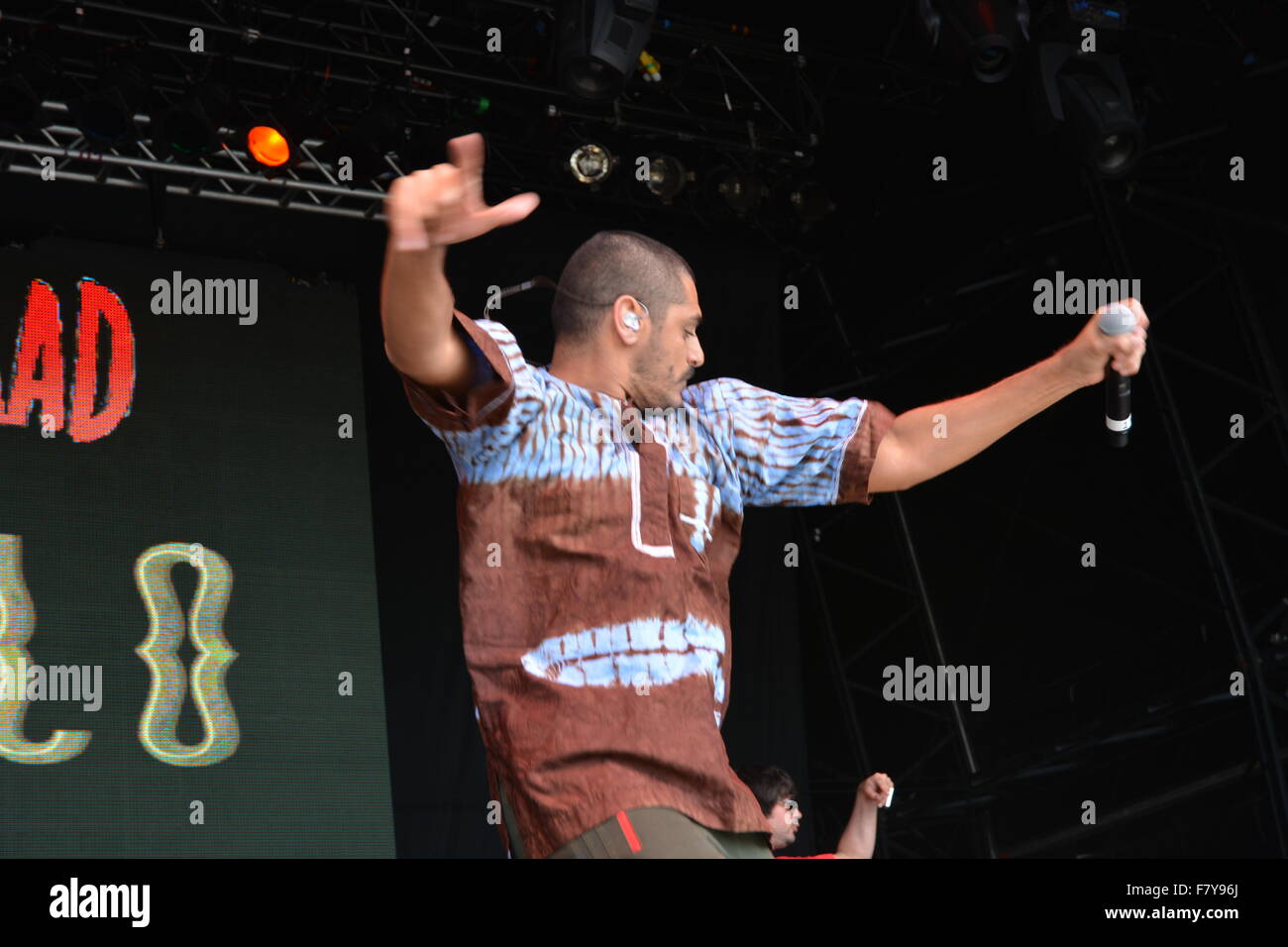 Criolo Brazilian Rapper and Soul Singer, Open Air Stage, WOMAD 2015 ...