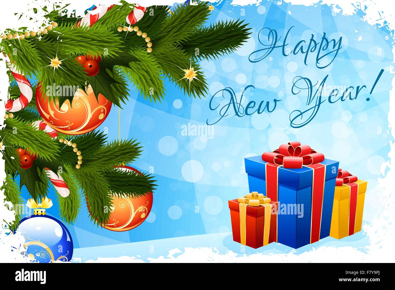 Gift box fir tree Stock Vector Images - Alamy