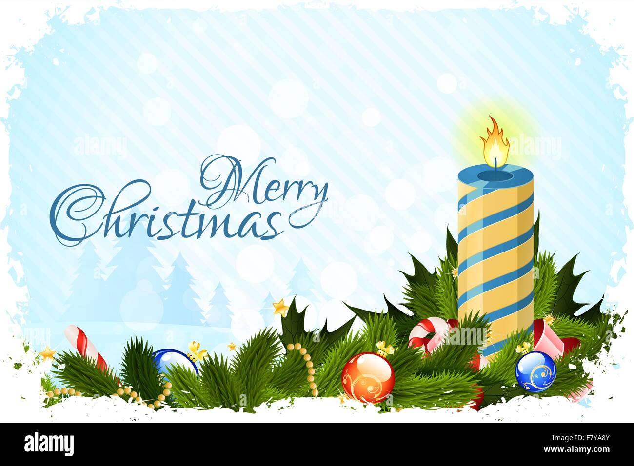 Shiny christmas tree decorations Stock Vector Images - Alamy