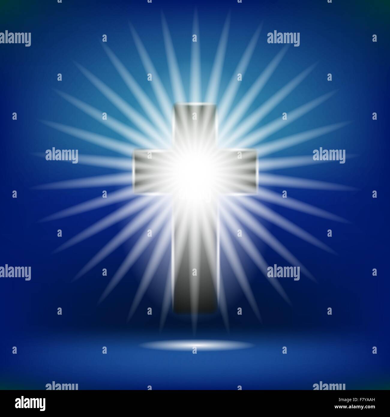 Shining Cross Isolated Stock Vector Image & Art - Alamy