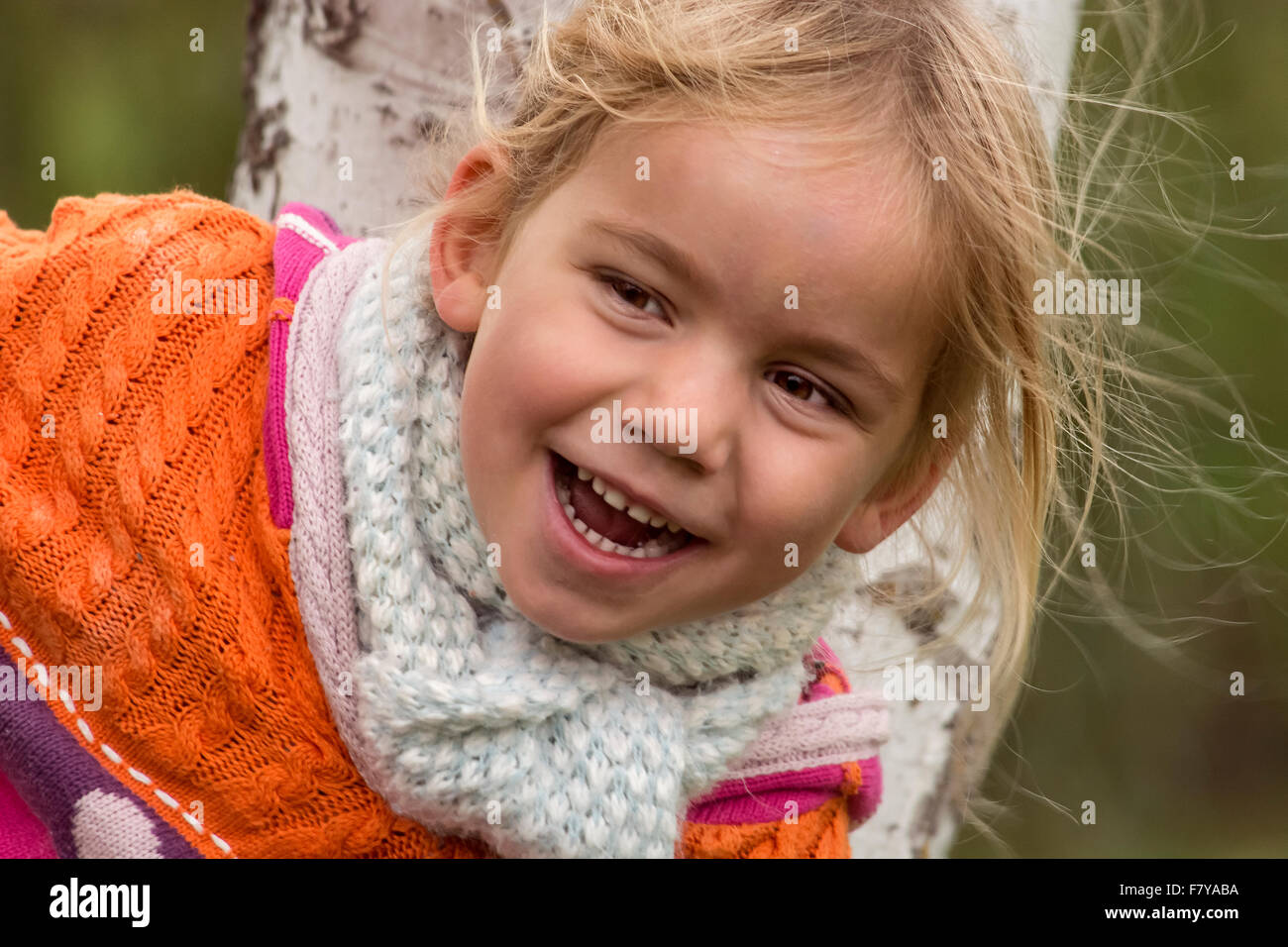 a happy girl child Stock Photo - Alamy