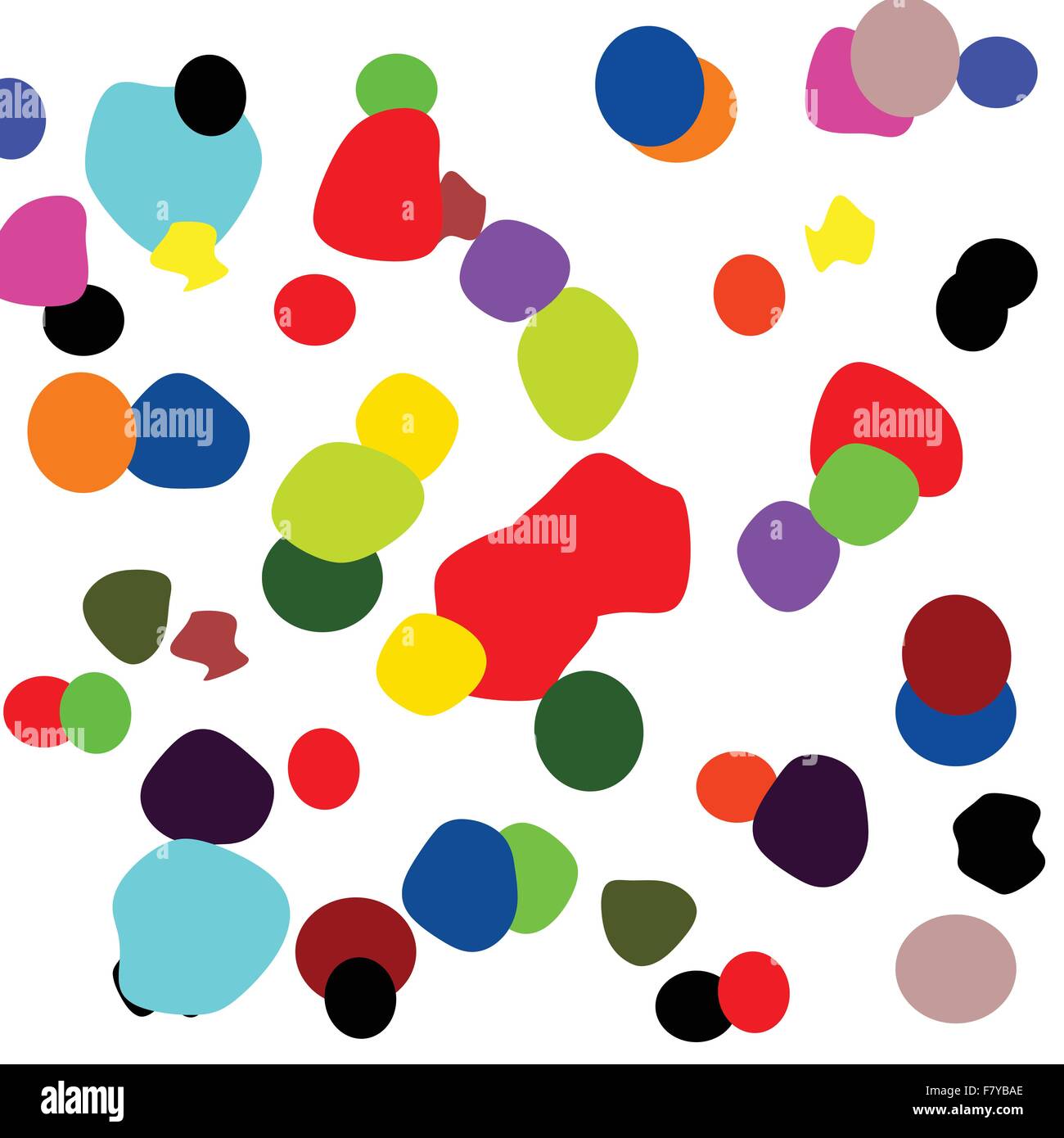 White background with colorful drops Stock Vector Image & Art - Alamy