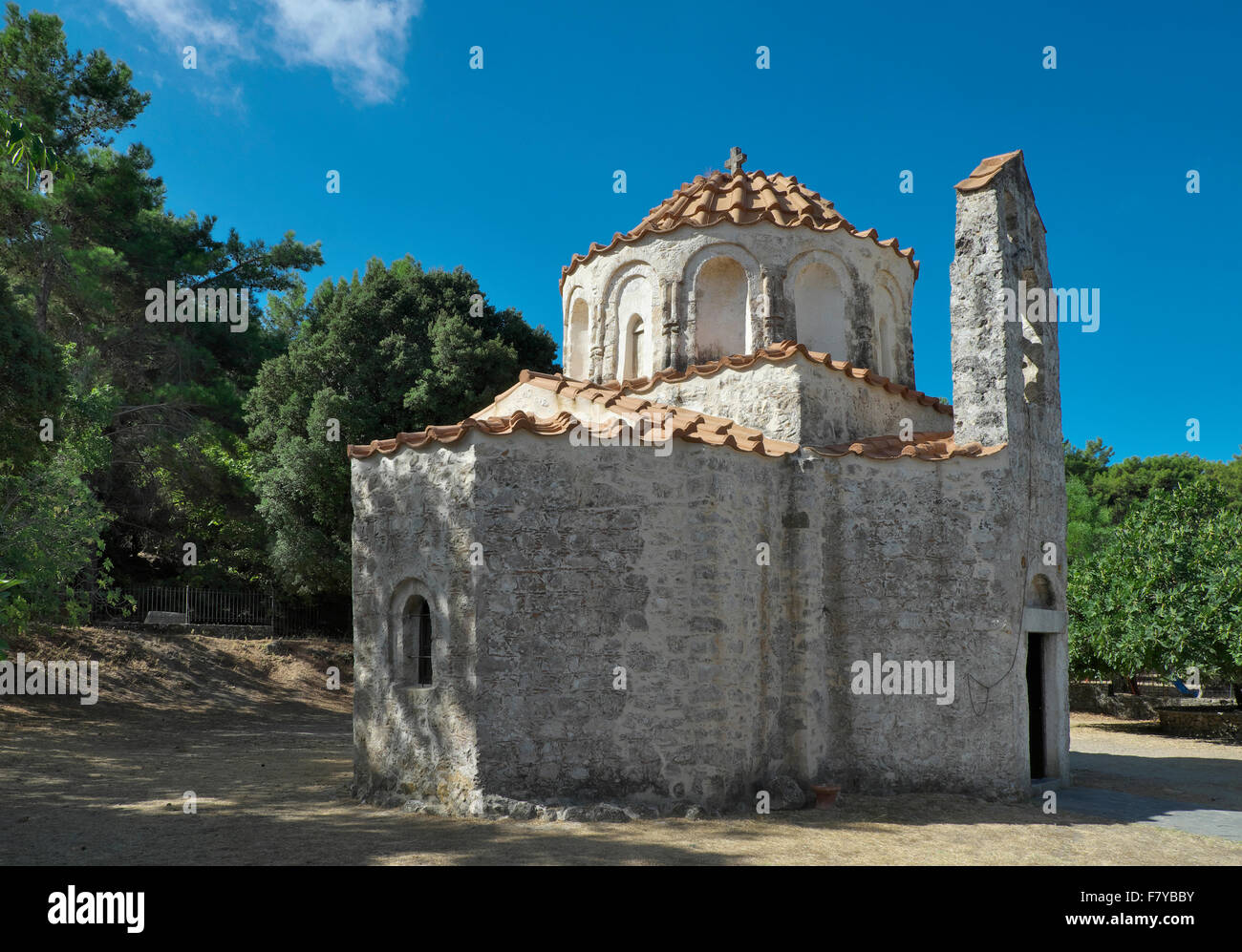 Byzantine church of Agios Nikolaos Fountoukli, Rhodes, Dodecanese ...