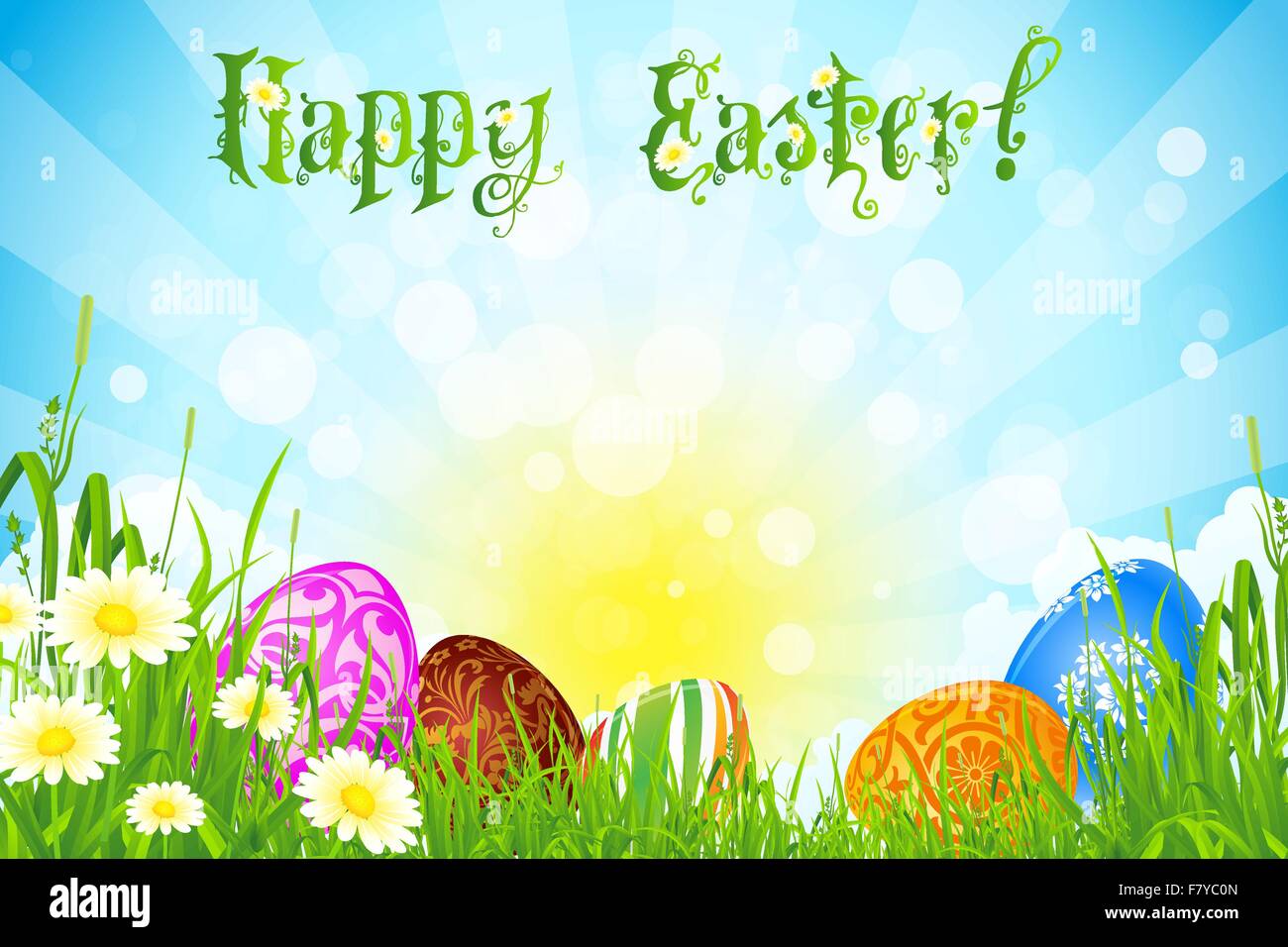 Easter sunrise Stock Vector Images - Alamy