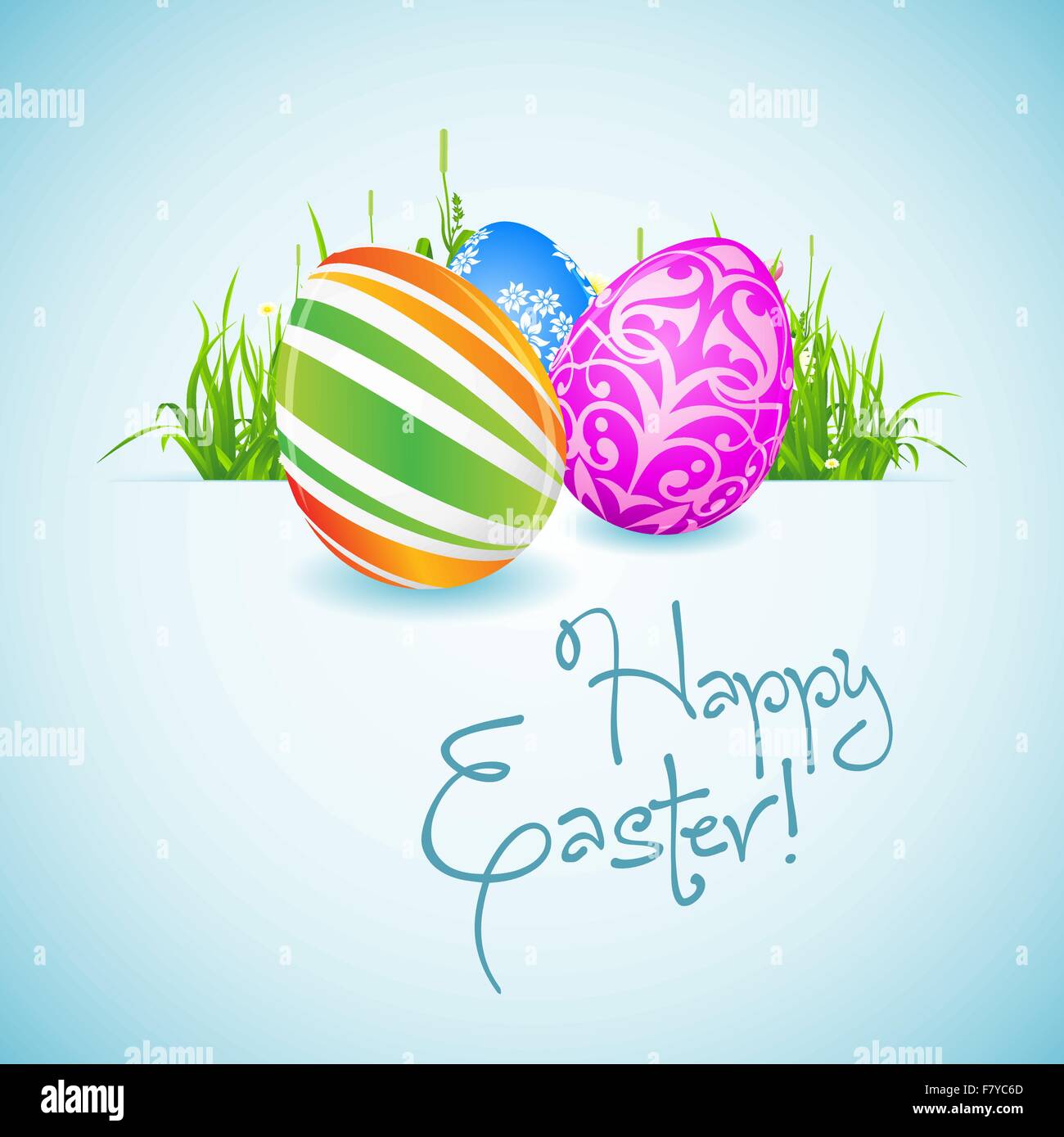 Happy easter! easter eggs Stock Vector Images - Alamy