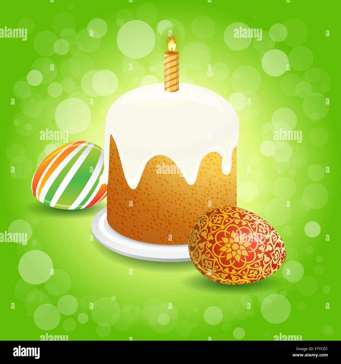 Easter celebration cake Stock Vector Images - Alamy
