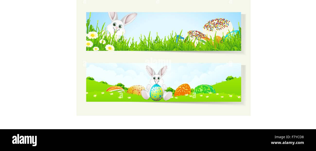 Banners eggs Stock Vector Images - Alamy