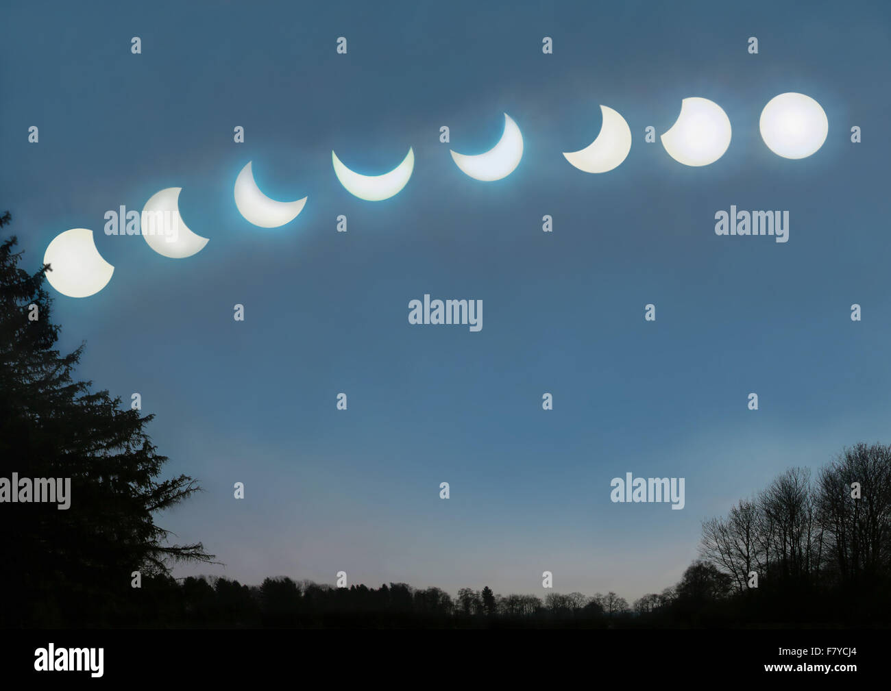 Eclipse composite hi-res stock photography and images - Alamy