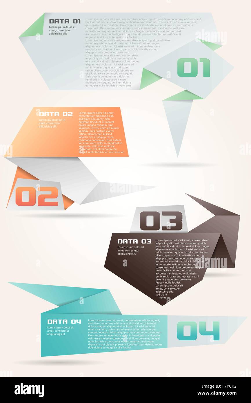 Origami Style Options Banner Stock Vector Image & Art - Alamy