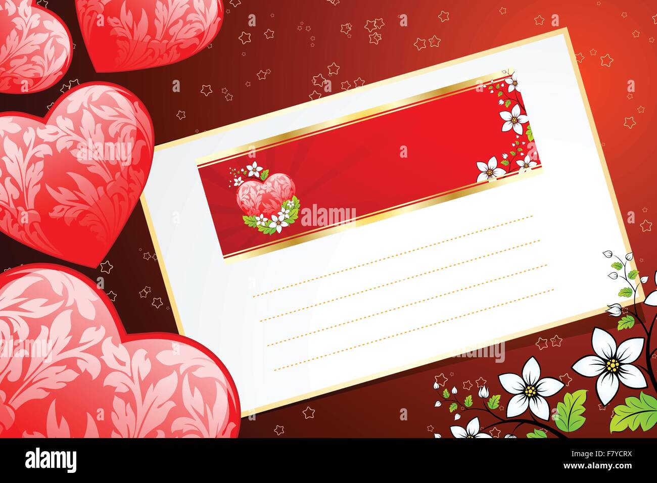 Valentine's Day card Stock Vector Image & Art - Alamy