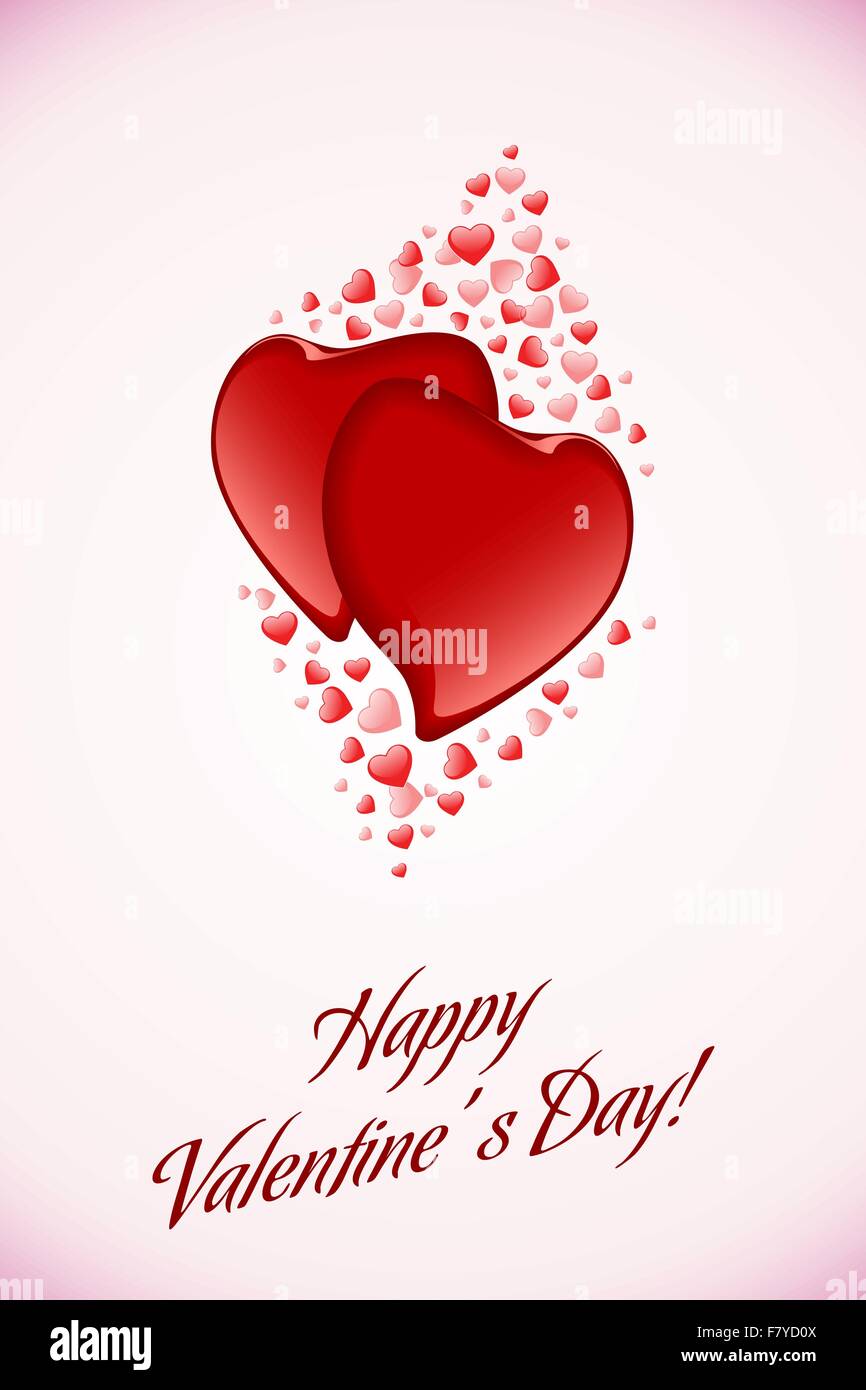 Valentine red background hearts Stock Vector Images - Alamy