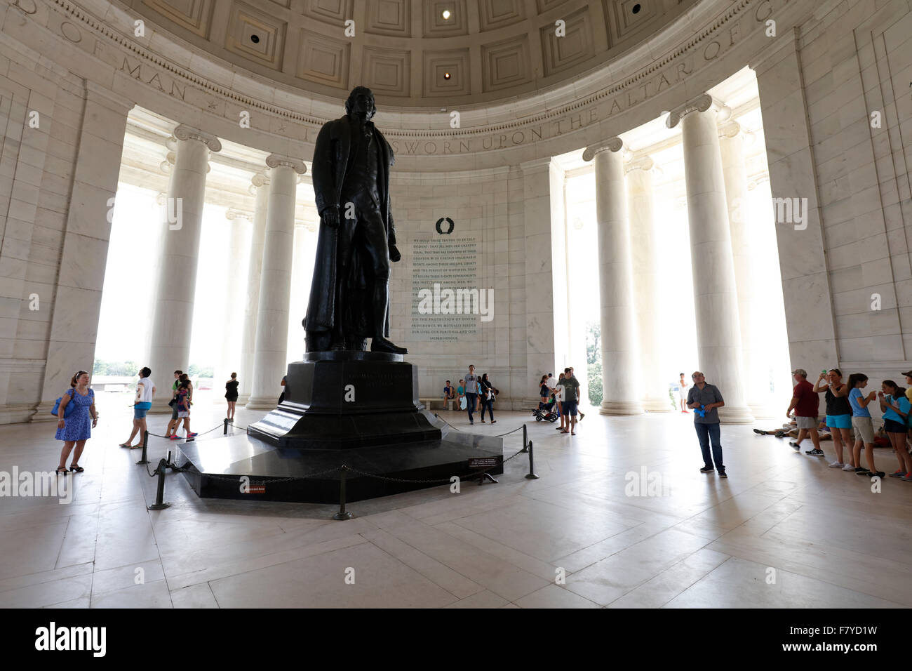 Statue of Thomas Jefferson by Rudulph Evans, Jefferson Memorial, The ...