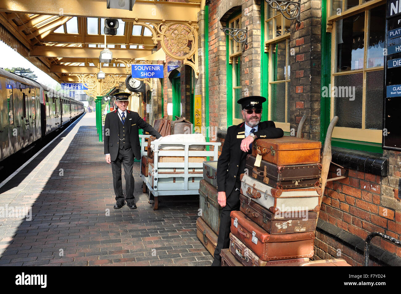 Train station of the historic steam train North Norfolk Railway Poppy ...
