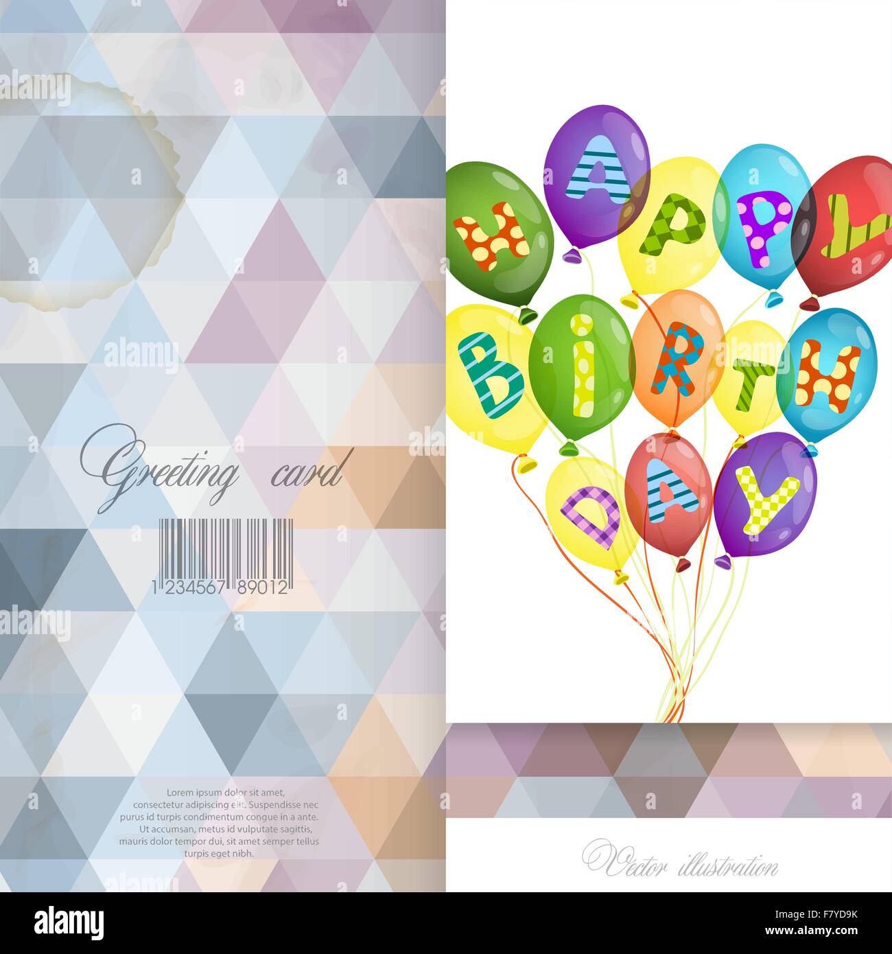 Greeting Card Design, Template Stock Vector Image & Art - Alamy