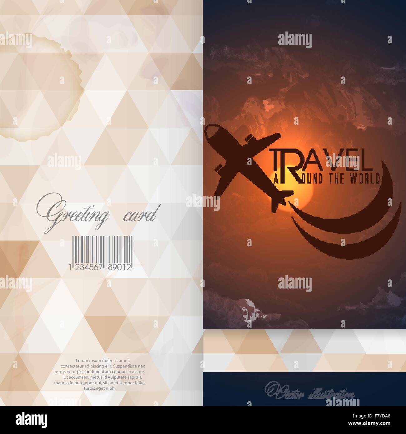 Greeting Card Design, Template Stock Vector Image & Art - Alamy