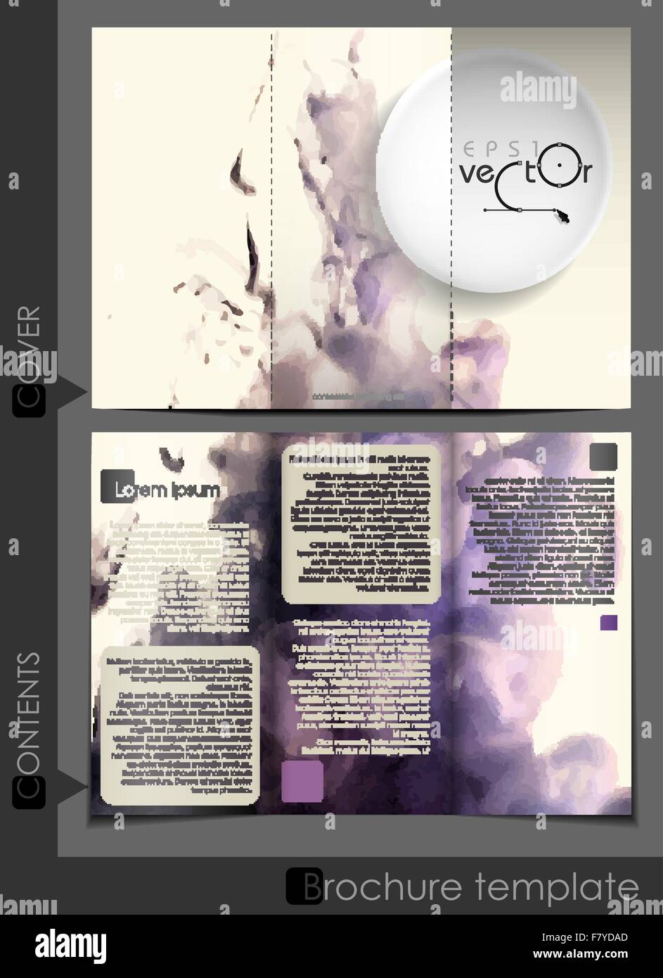 Brochure colour Stock Vector Images - Alamy