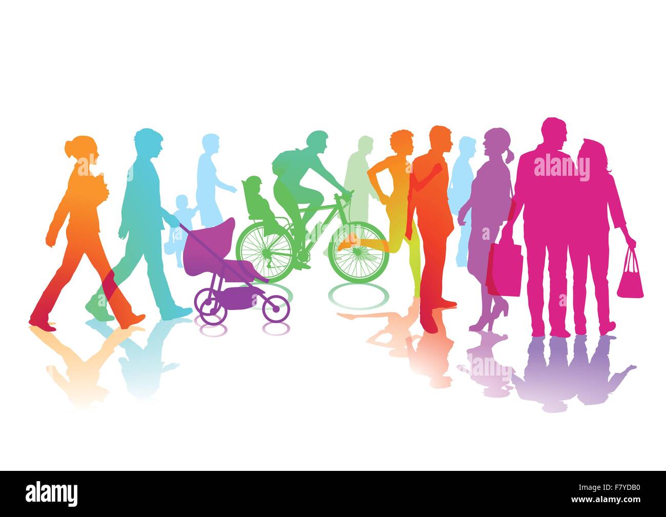 City conversation Stock Vector Images - Alamy