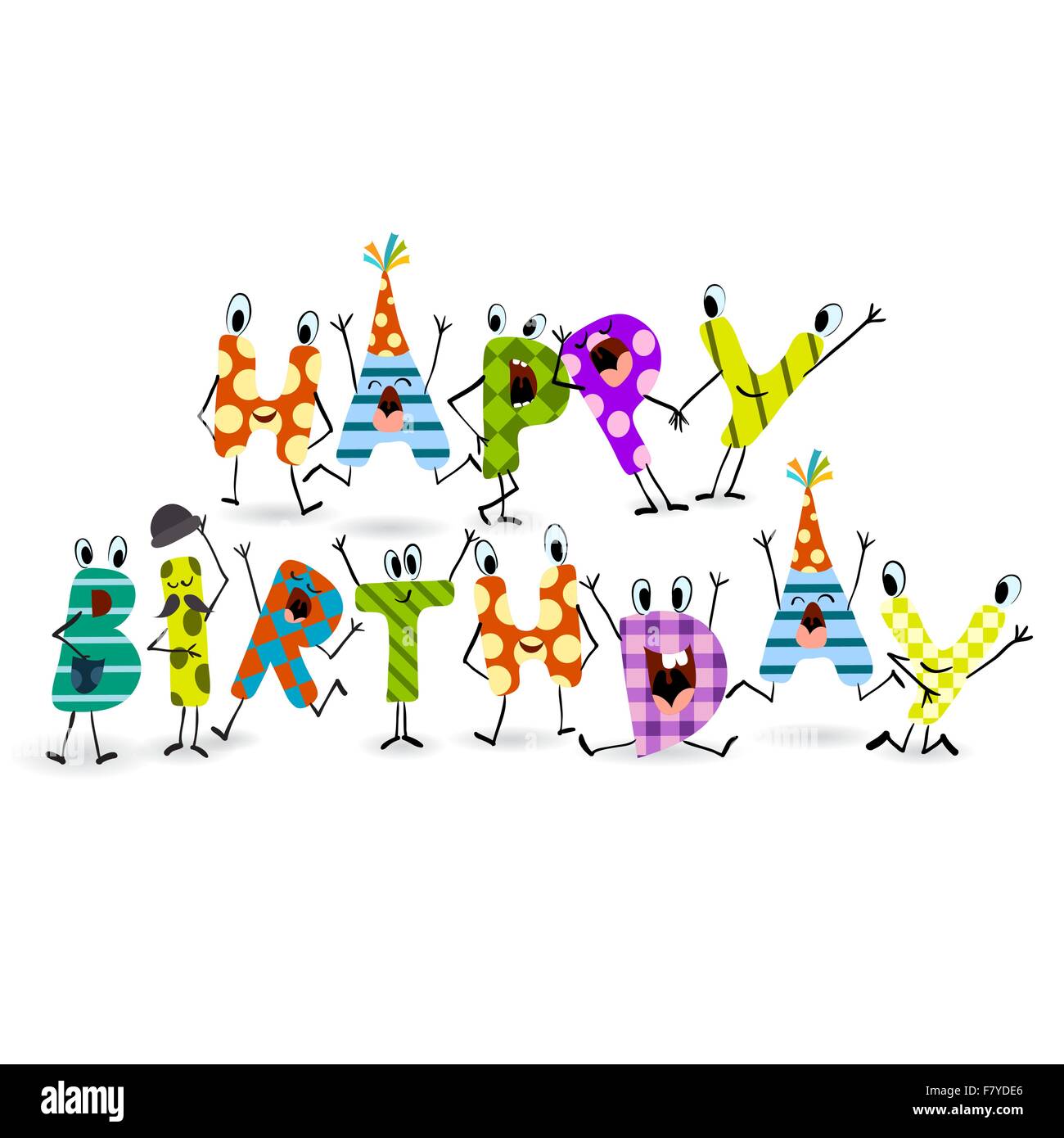 White background inscription joy Stock Vector Images - Alamy