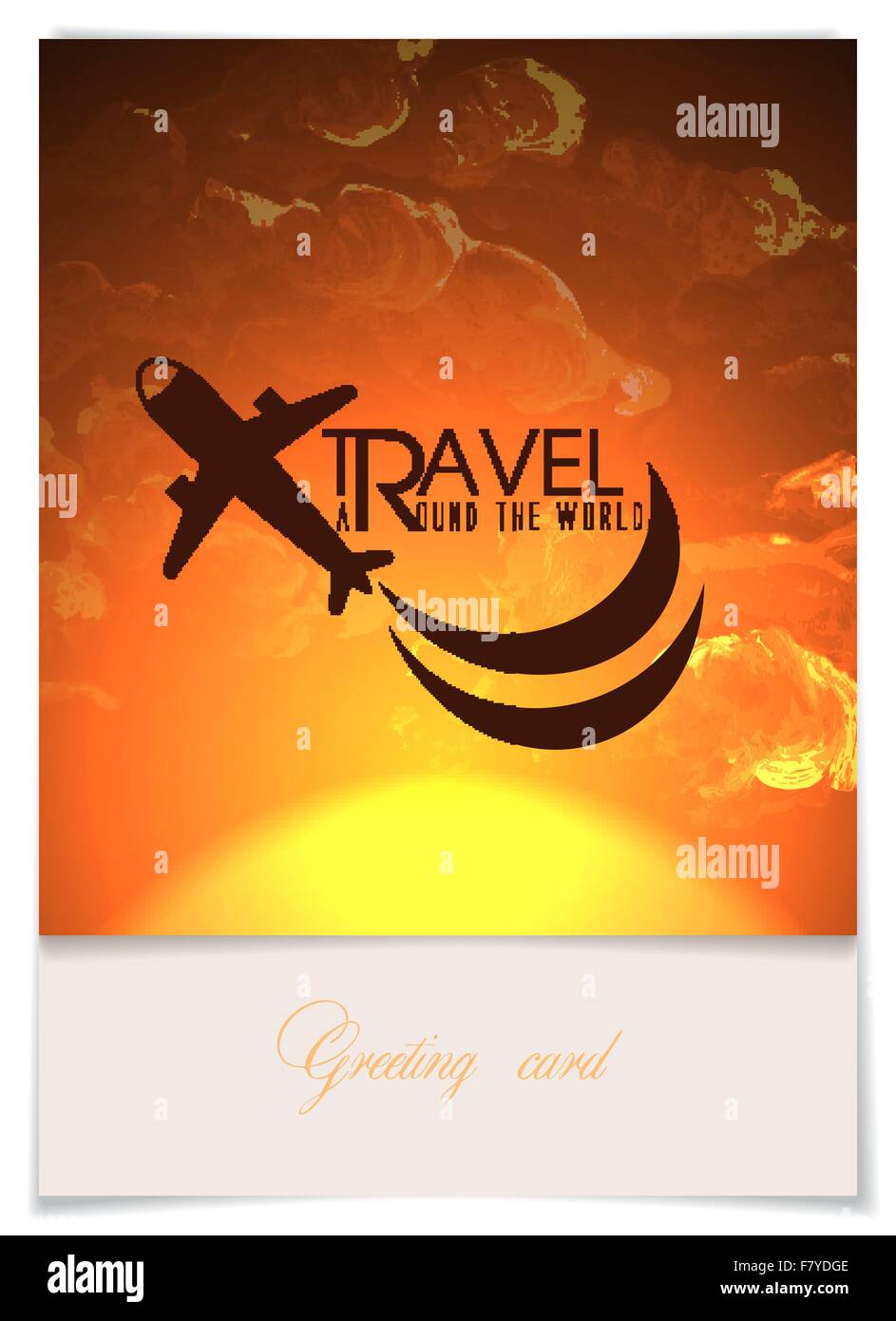 Greeting Card Design Template Stock Vector Image Art Alamy