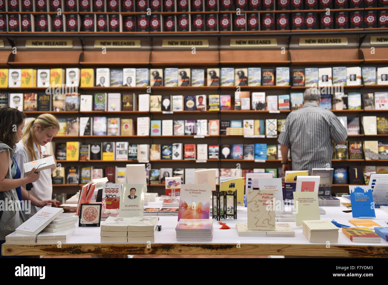Johannesburg, South Africa. 3rd Dec, 2015. Readers choose books at the ...