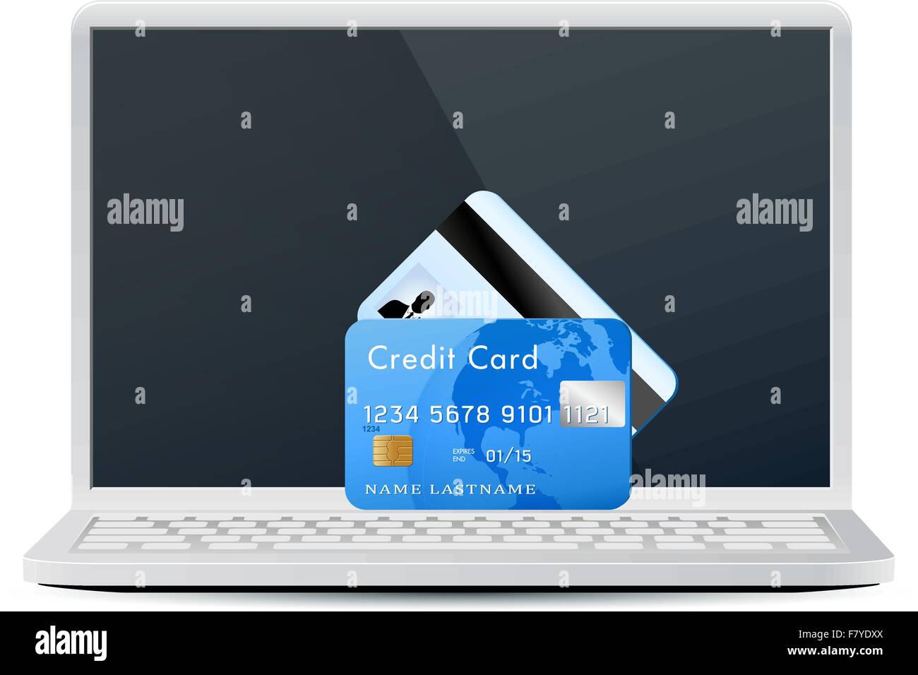 Digital work card Stock Vector Images - Alamy