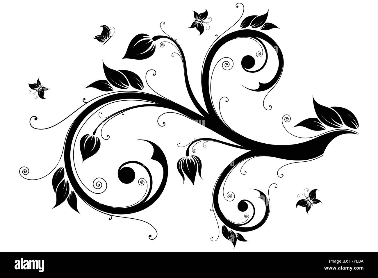 Floral design element. Vector illustration Stock Vector Image & Art - Alamy